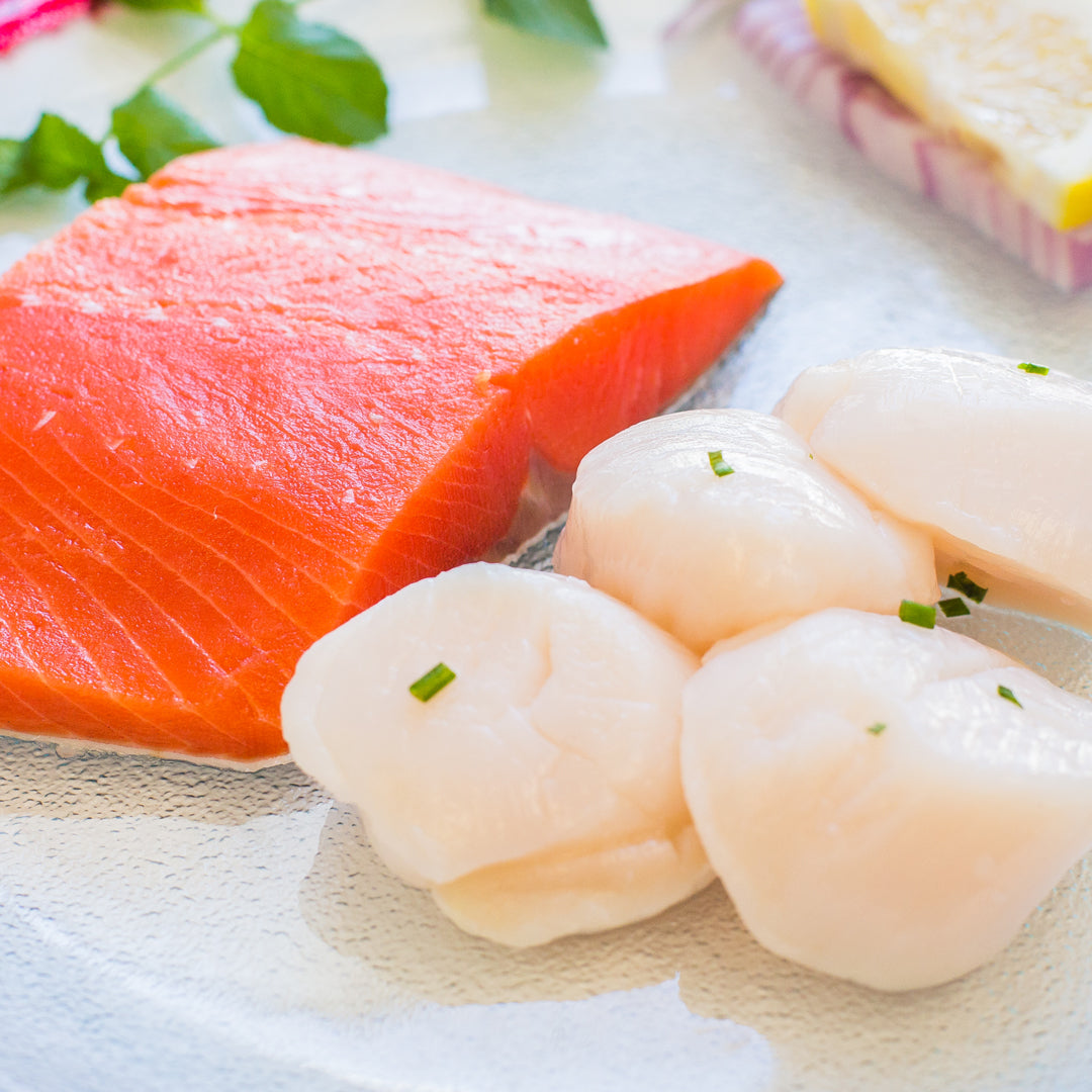 salmon scallops