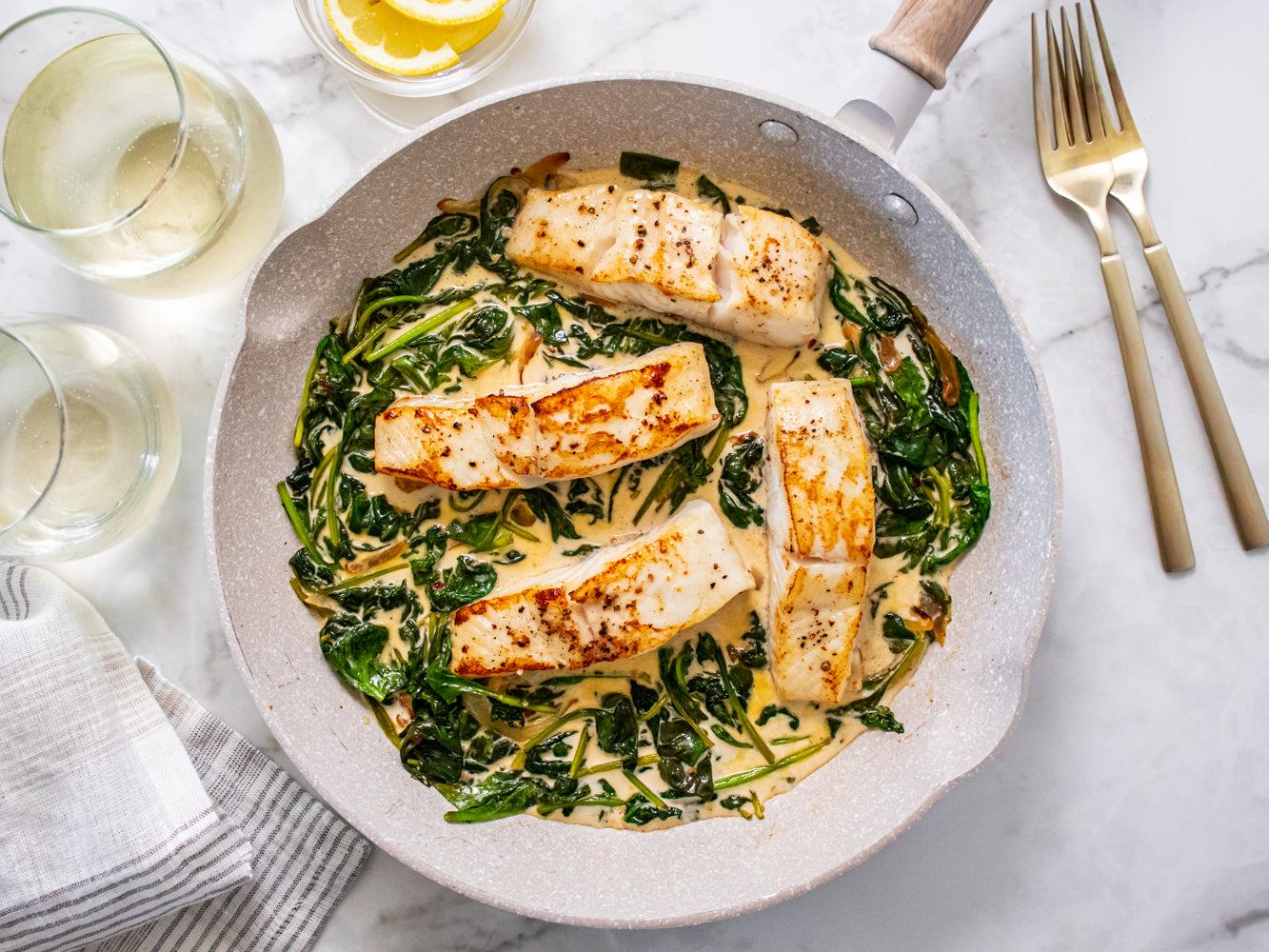 Fish Florentine – Sizzlefish