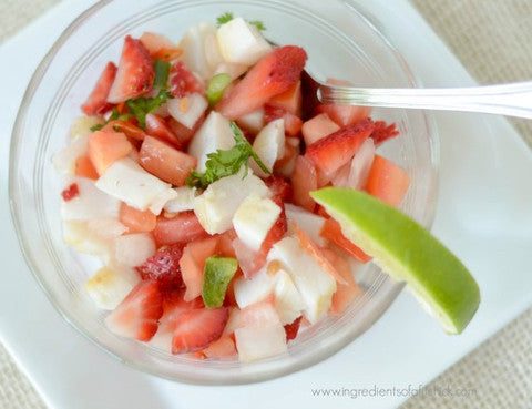Scallop Recipes - Simple Scallop & Strawberry Ceviche - Sizzlefish